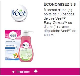 Économisez sur les produits Veet (SmartSaver) - Cadeaux Gratuits