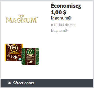 Économisez 1,00 $ - Magnum - Cadeaux Gratuits